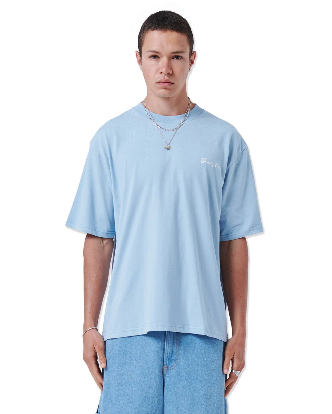 Barney Cools Logo Tee - Sky – Wally
